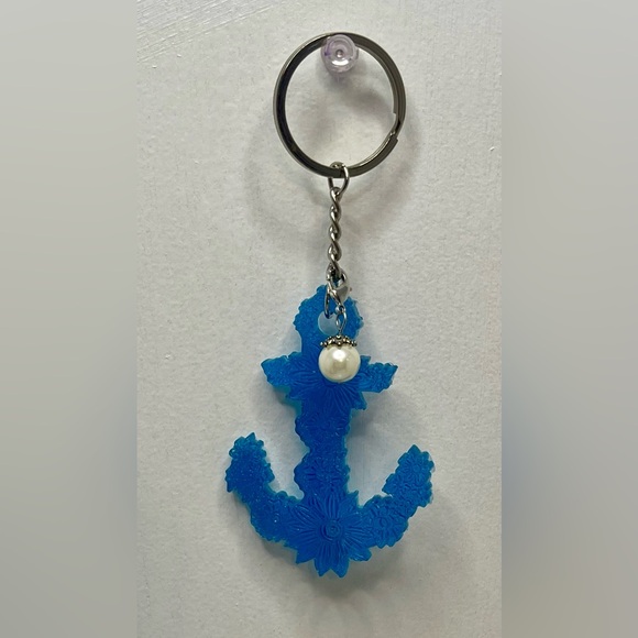 Hand Crafted | Other | Anchor Resin Key Chain Handcrafted | Poshmark